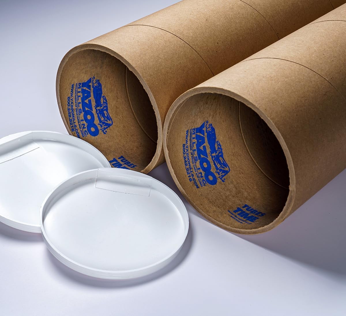 8" x .250 x 36 Extra Heavy Duty Kraft Mailing Tubes with Plugs (Pack of ...
