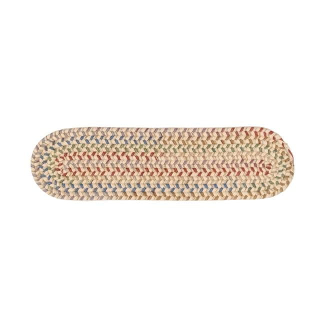 8 x 28 in. Premier Woven Wool Stair Tread Mats, Multi Color - Set of 7 ...