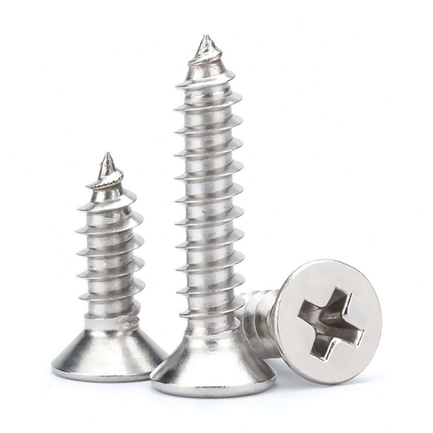 #8 x 3/4"(3/8" to 2" Available) Flat Head Phillips Drive Screws Sheet ...