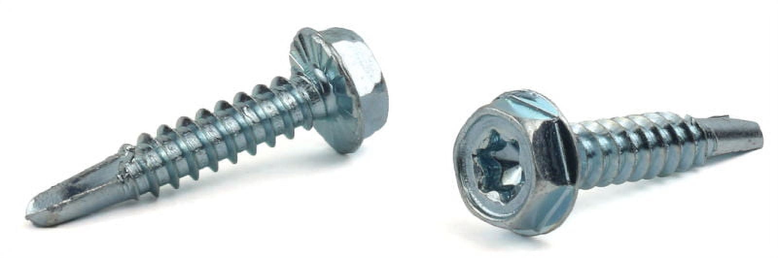 #8 x 3/4" Self-Drilling Screws / Six-Lobe (TorxÂ®) / Hex Washer Head ...