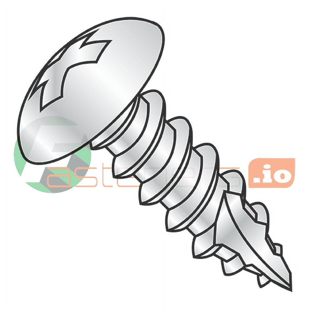#8 x 3/4" Type A Self-Tapping Screws / Phillips / Truss Head / Type 17 ...