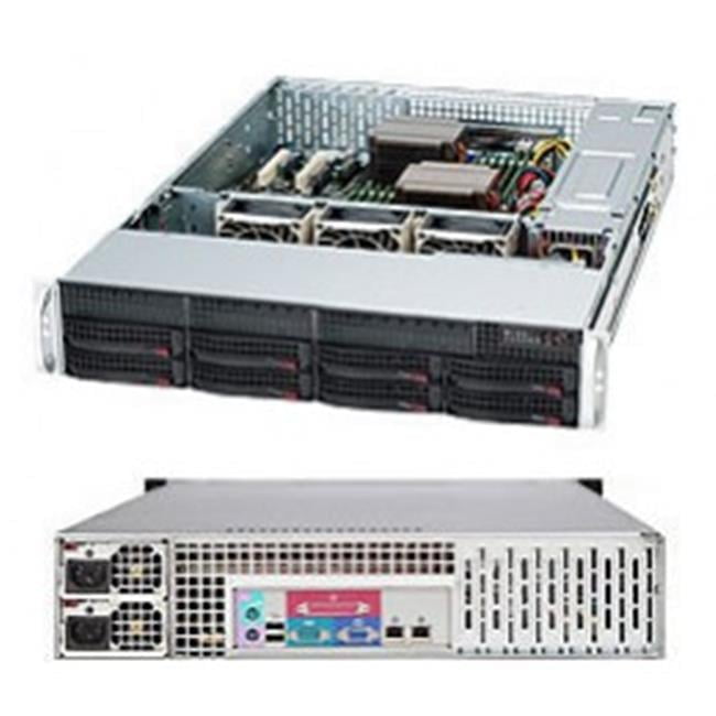 8 x 3.5 in. Hot Swap SAS3 & SATA 1000W RPS Chassis Server Case, 2U ...