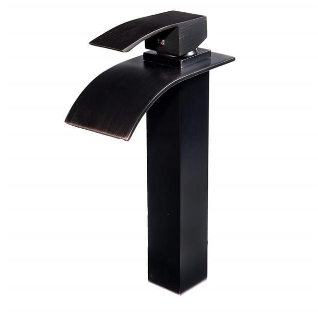 8 x 3.75 in. Eclipse Single Lever Waterfall Vessel Faucet, Oil Rubbed ...
