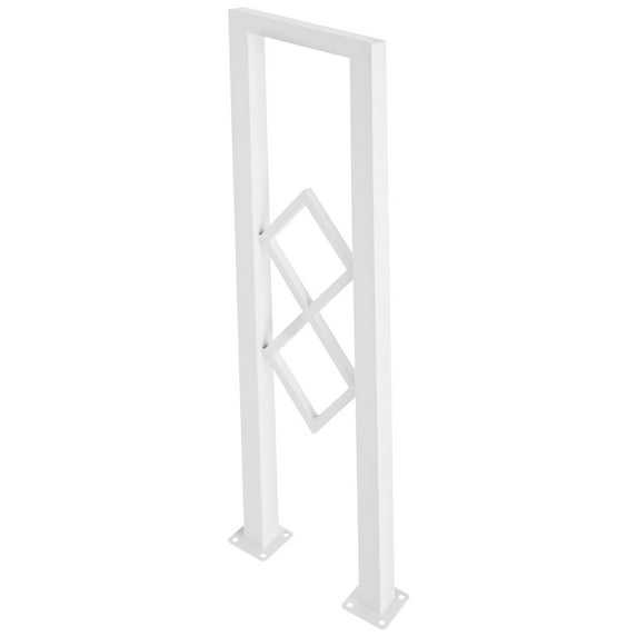 8 x 33in U-Shaped Stair Handrail, Decorative Stair Railing, Single Post ...