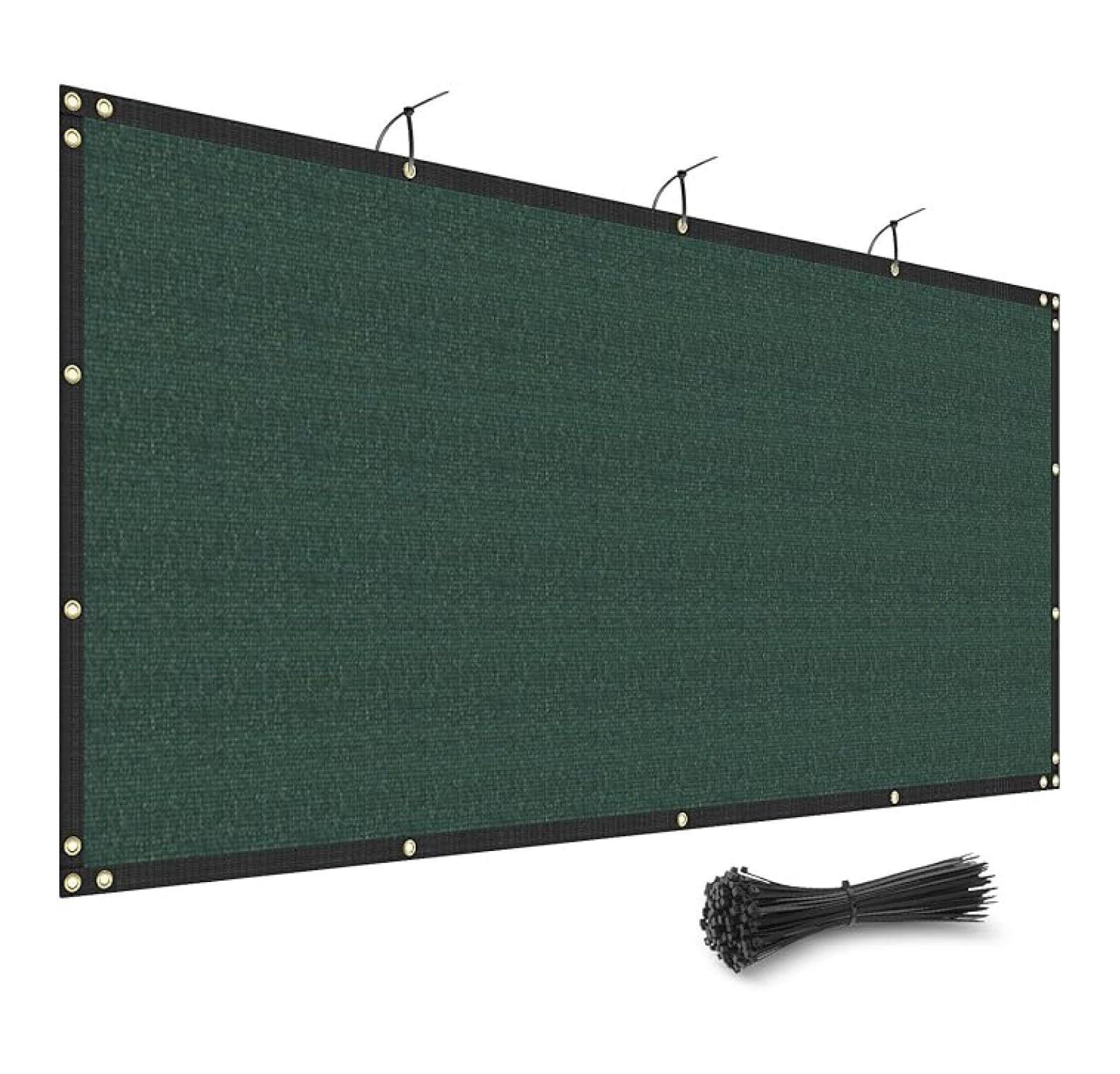 8' x 34' Green Fence Privacy Screen Outdoor Heavy Duty Fencing Mesh Net ...