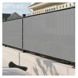 8' x 34' Light Gray Fence Privacy Screen Outdoor Heavy Duty Fencing ...