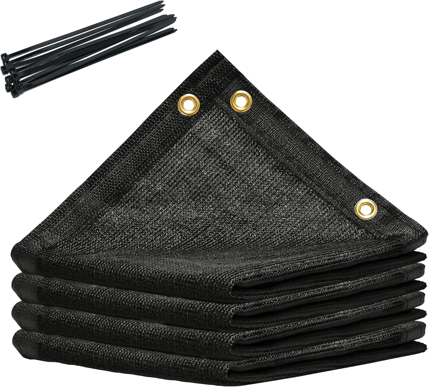 8' x 4' Black 90% Shade Cloth Dog Kennel Shade Mesh Tarp Sunblock with ...