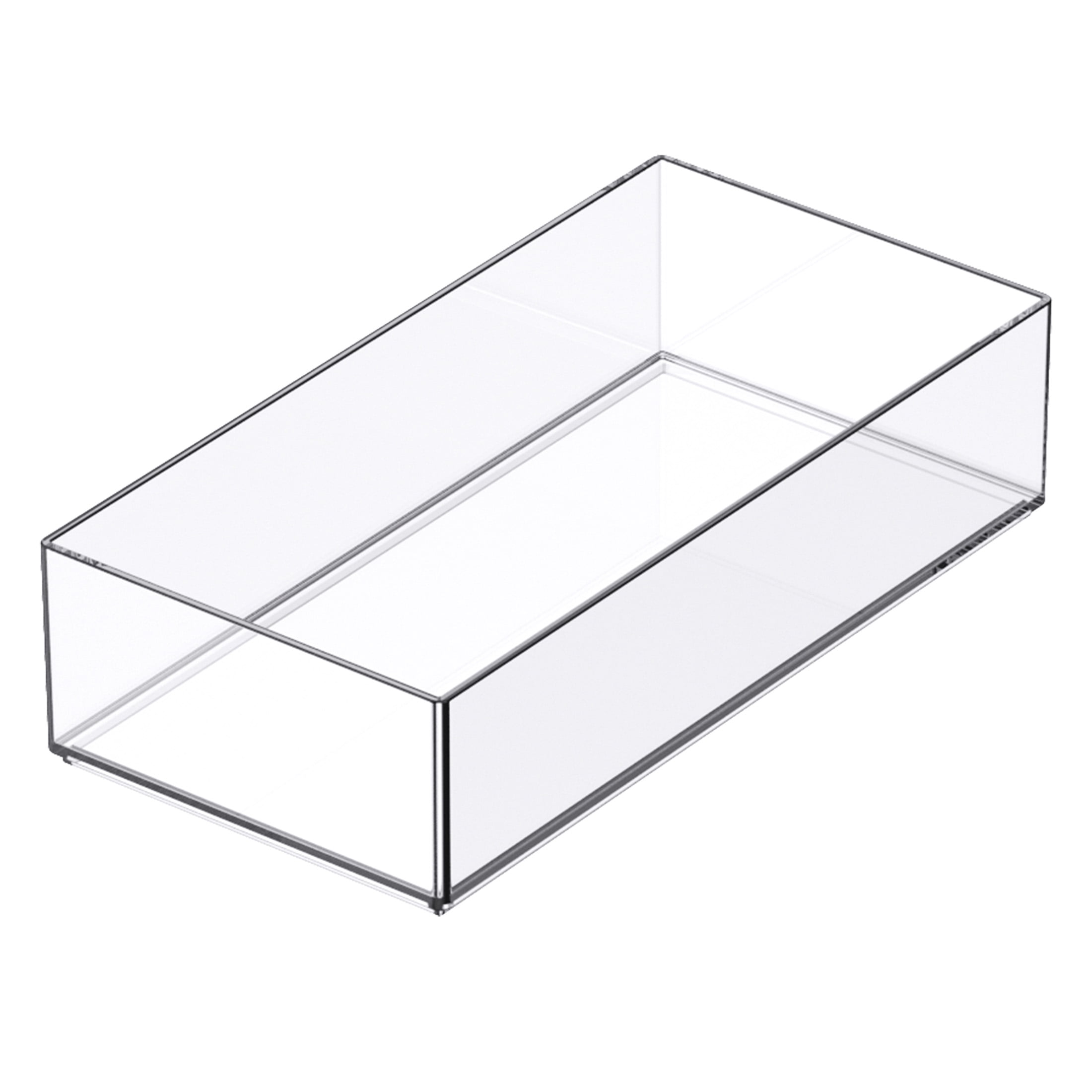 8" x 4" Clear Stacking Storage Tray by Simply Tidy - Slim & Stackable ...