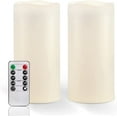 8" x 4" Large Waterproof Outdoor Flameless Candles with Remote Control ...