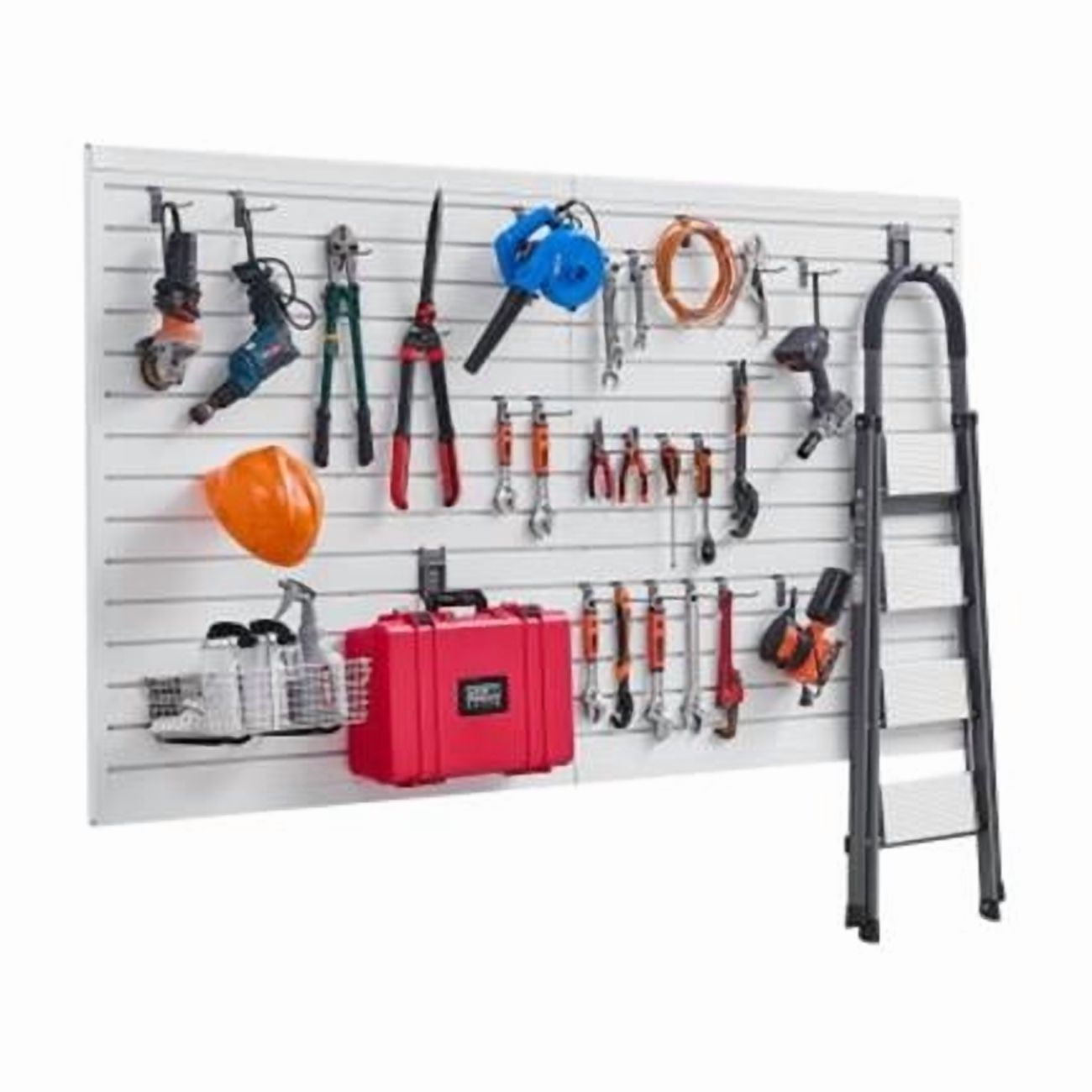 Vevor BTQBPVC32SQF31Y75V0 8 x 4 ft. Paneling PVC Garage Slat Wall with ...