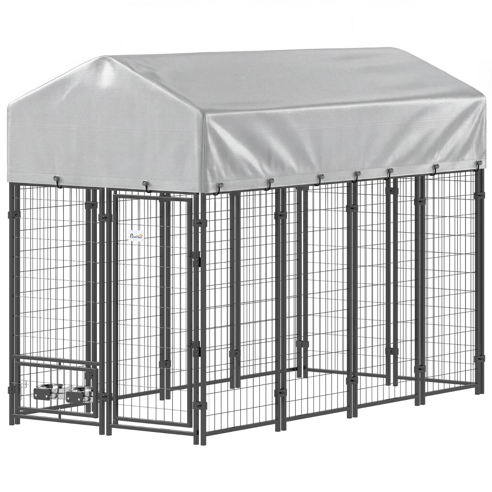 8' x 4' x 6' Outdoor Dog Kennel, Dog Kennel Outside Run with 360 ...