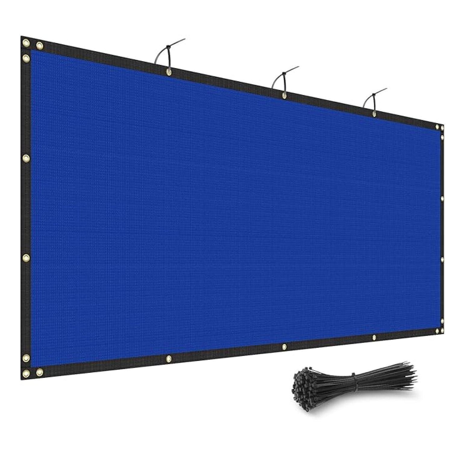 8' x 43' Blue Fence Privacy Screen Outdoor Heavy Duty Fencing Mesh Net ...