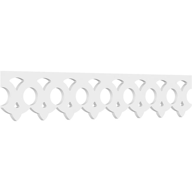 8 x 48 in. Pitch 0.62 in. Plymouth Architectural Grade PVC Running Trim ...