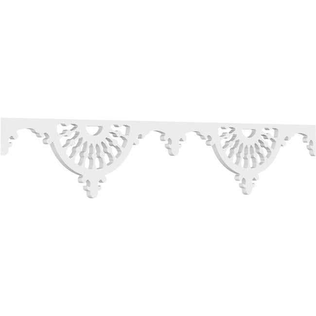 8 x 48 in. Pitch 0.62 in. Wagon Wheel Architectural Grade PVC Running ...