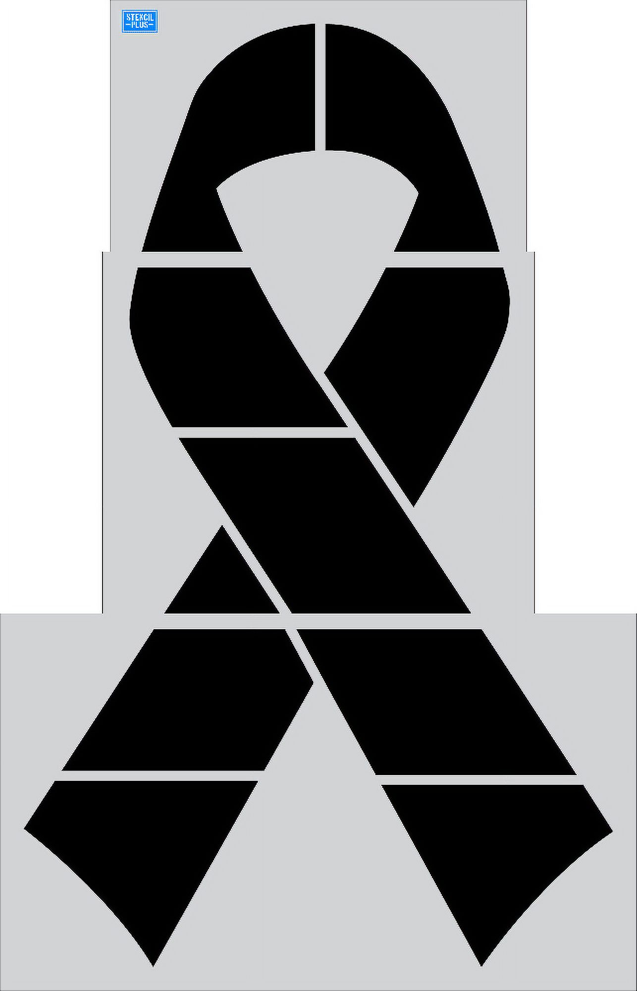 8' x 5' Awareness Ribbon 3 pcs Athletic Marking Track & Field Stencil ...