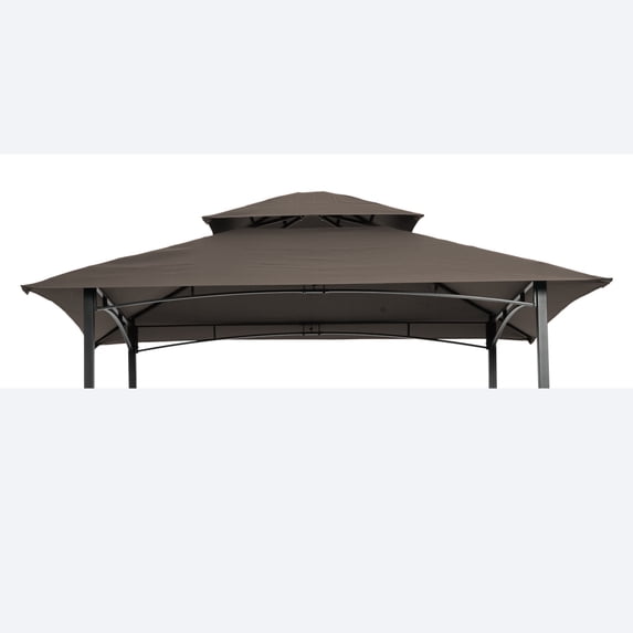 8 x 5 Ft Grill Gazebo Replacement Canopy Roof,Double Tiered BBQ Tent ...