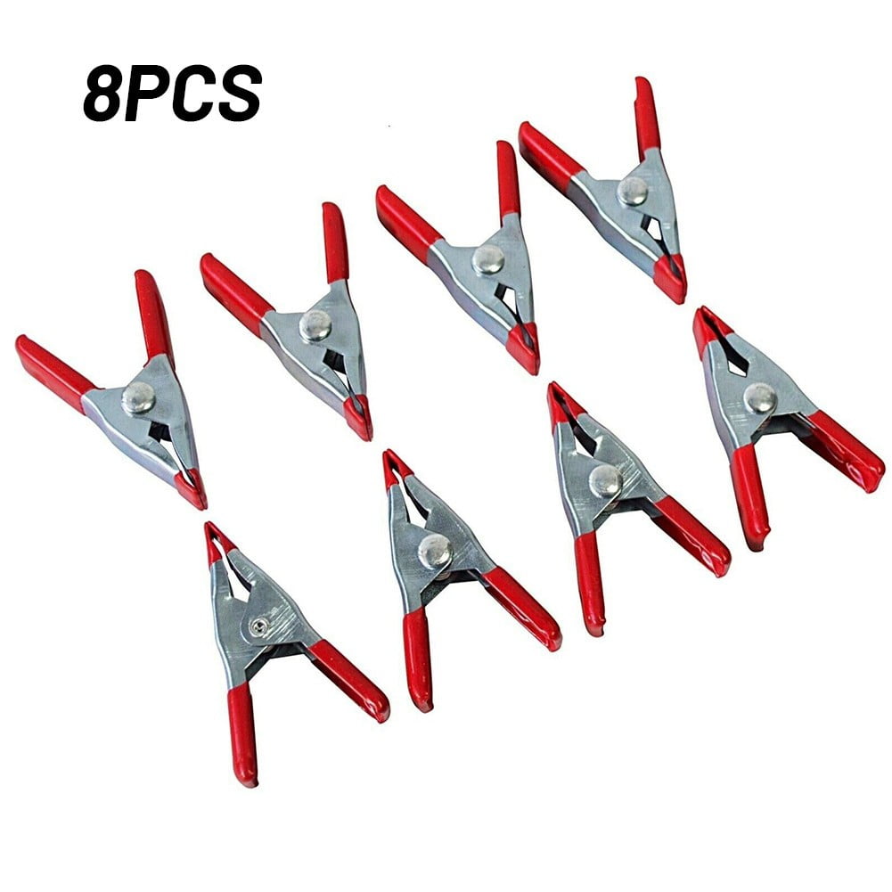 8 x 50mm Small Strong Metal Spring Clamp Set Clips Soft Grip 2 inch ...