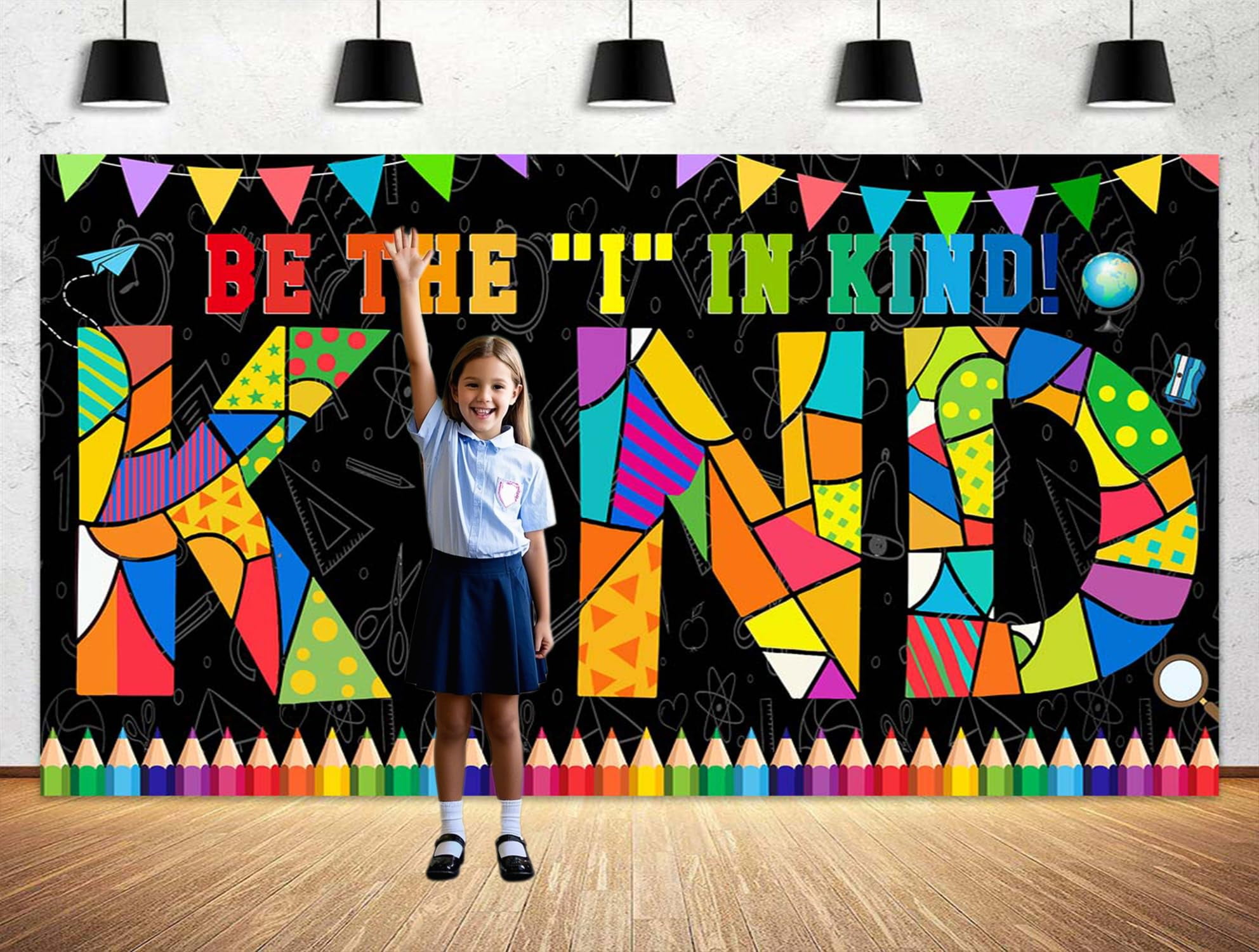8 x 6 ft Back to School Classroom Decorations Banner Colorful First Day ...