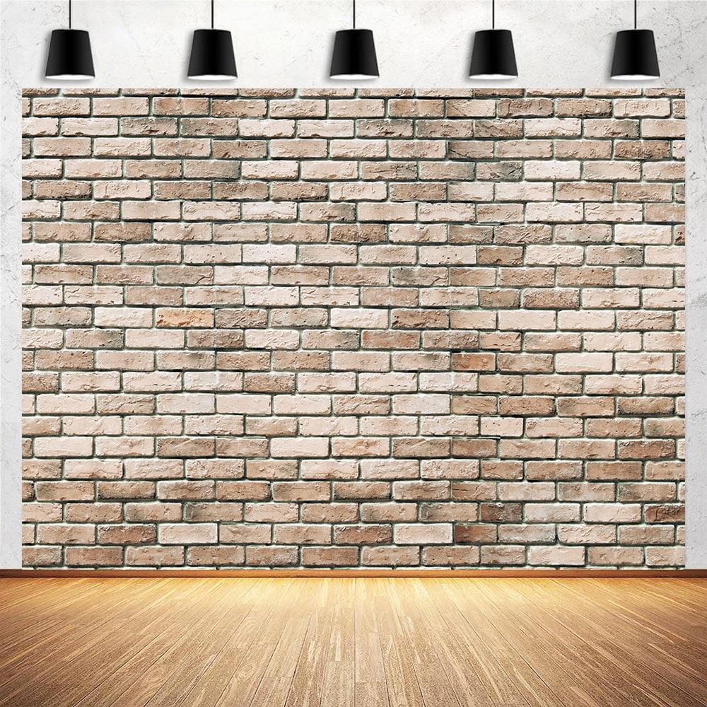8 x 6 ft Brick Wall Backdrop Primary Color Brick Photograph Backdrops ...