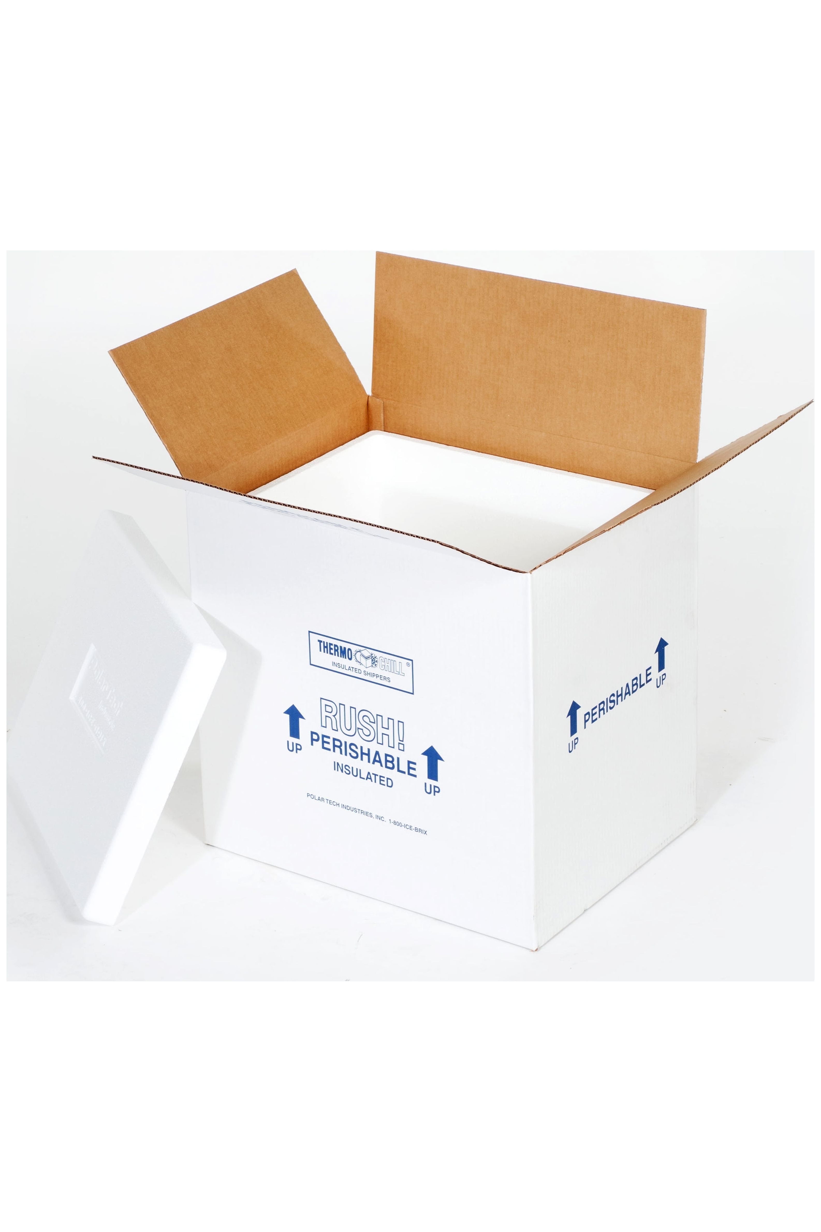8 x 6 x 12" White Insulated Shipper 1 1/2" Thick - Walmart.com