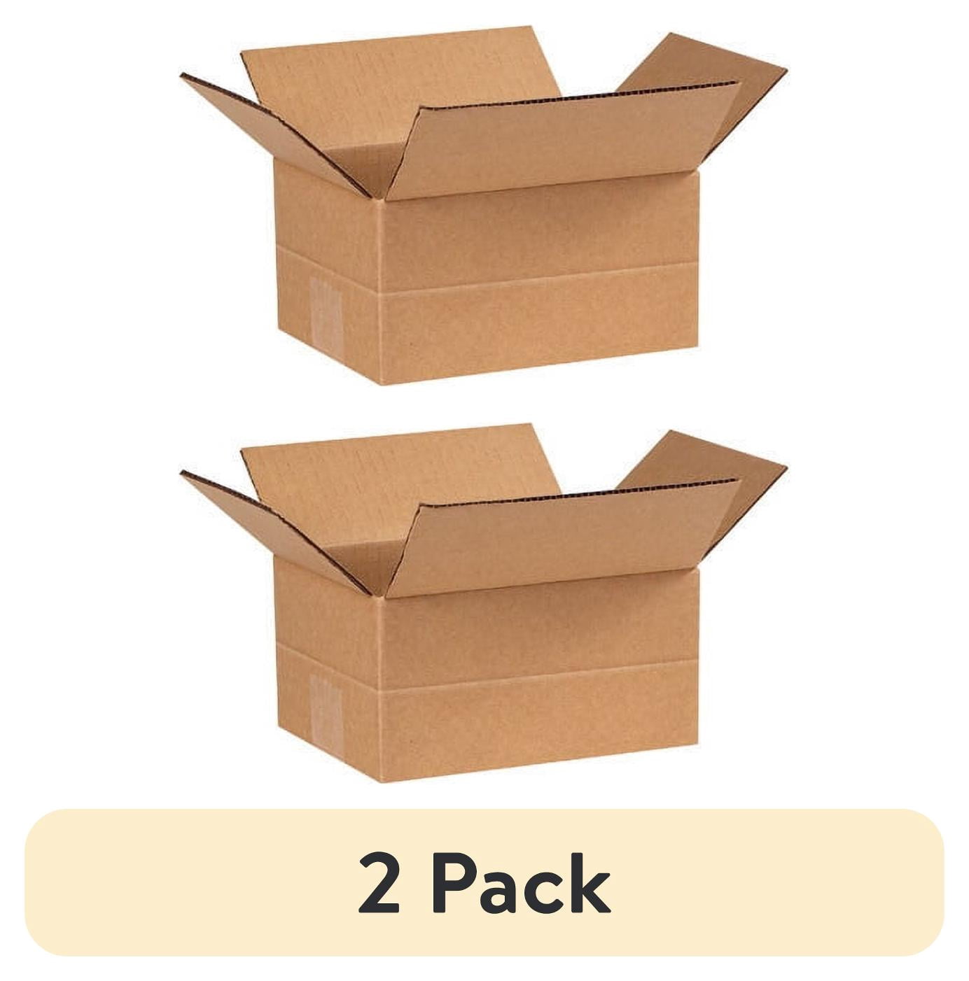 (2 pack) Office Depot® Brand Multi-Depth Corrugated Cartons, 4" x 8" x ...
