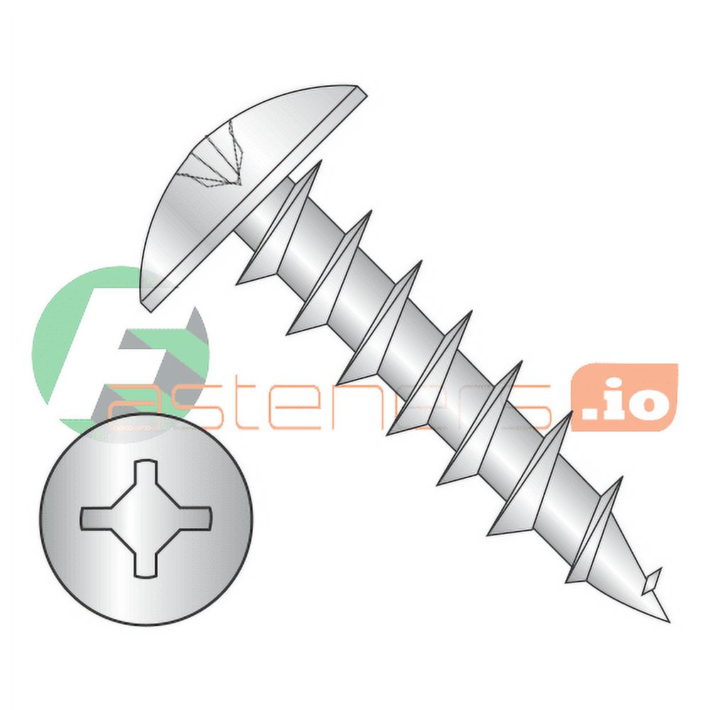 #8 x 7/16" Deep Thread Wood Screws / Combo (Square / Phillips) / #6 ...