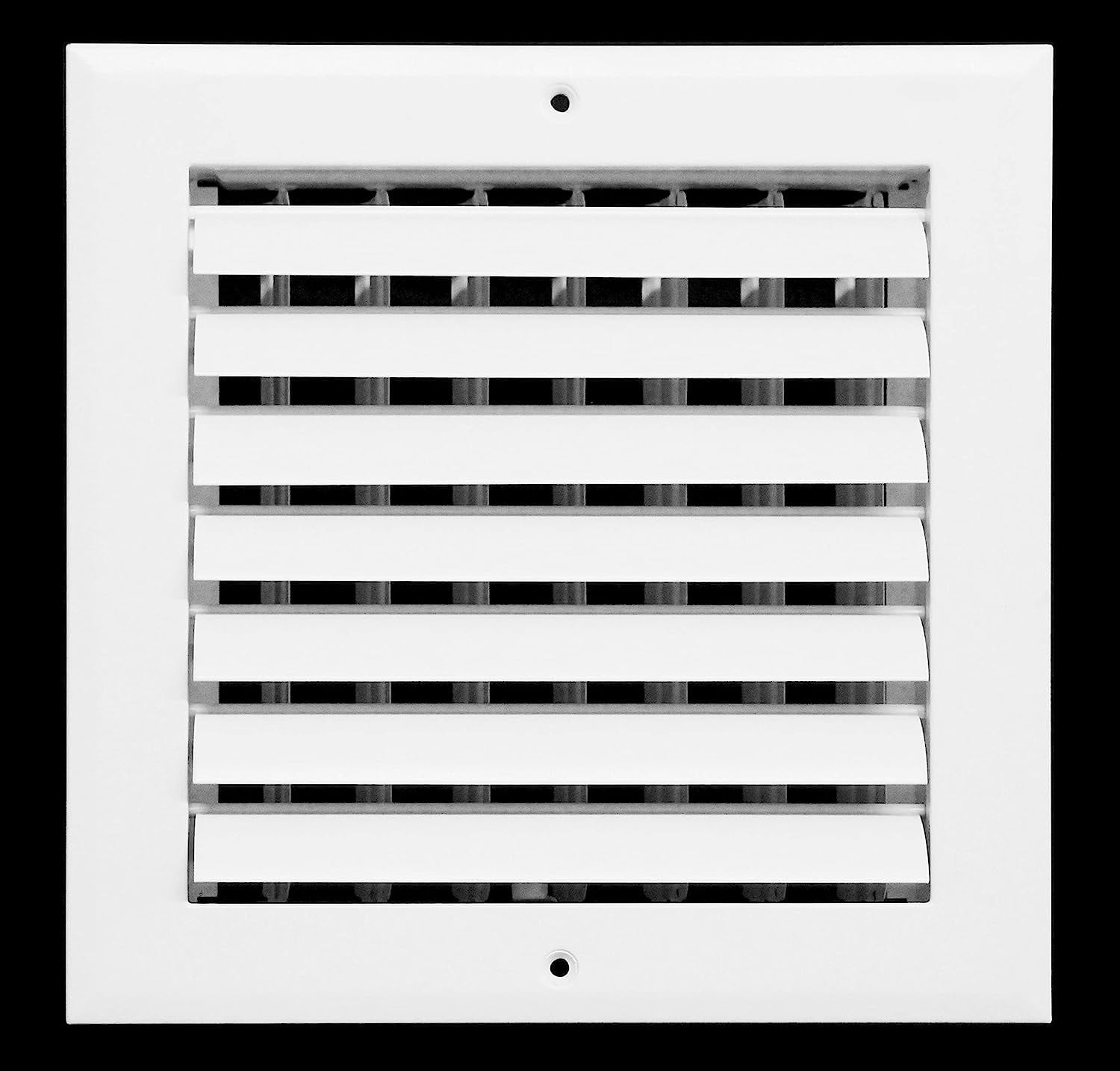 8" x 8" - 1-Way Air Vent - Adjustable Aluminum Curved Blades - Maximum ...