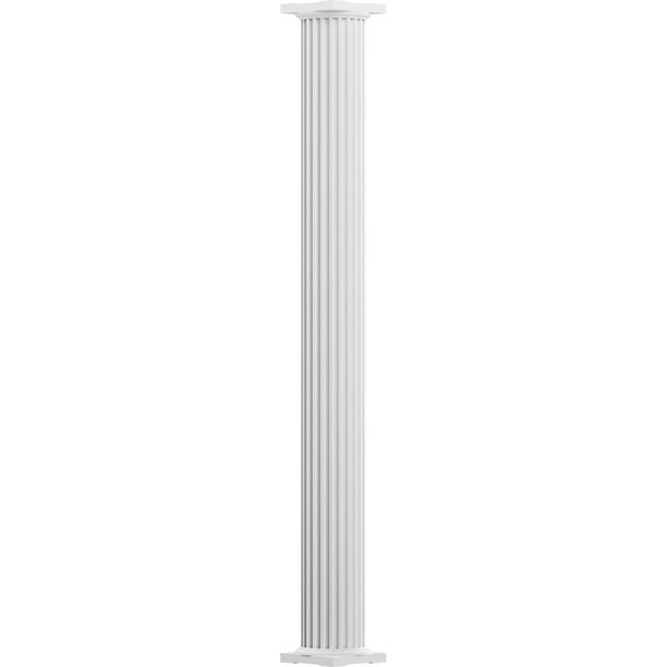 8" x 8' Endura-Aluminum Column, Round Shaft (Load-Bearing 21,000 lbs ...