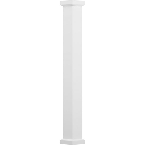 8" x 8' Endura-Aluminum Empire Style Column, Square Shaft (Load-Bearing ...