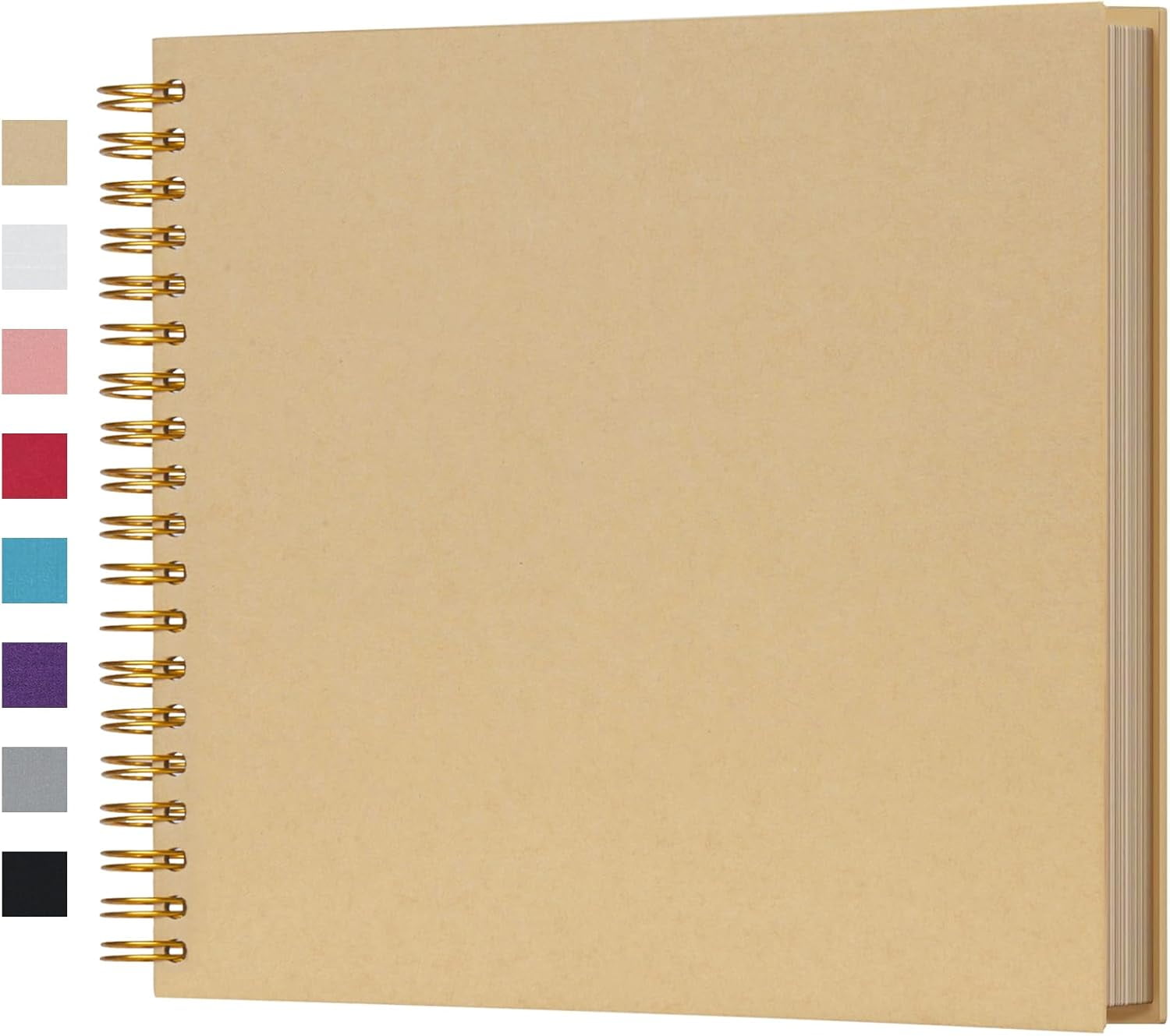 8 x 8 Inch DIY Scrapbook Album 40 Pages Hardcover Kraft Paper Scrap ...