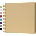 8 x 8 Inch DIY Scrapbook Album 40 Pages Hardcover Kraft Paper Scrap ...