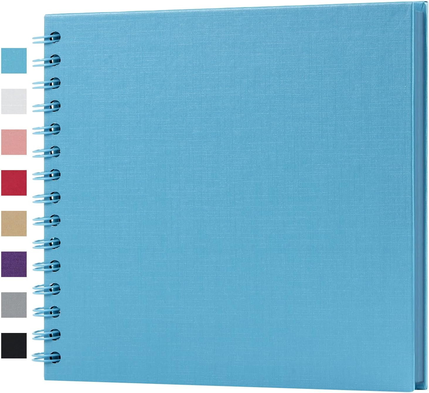 8 x 8 Inch DIY Scrapbook Album 40 Pages Hardcover Kraft Paper Scrap ...