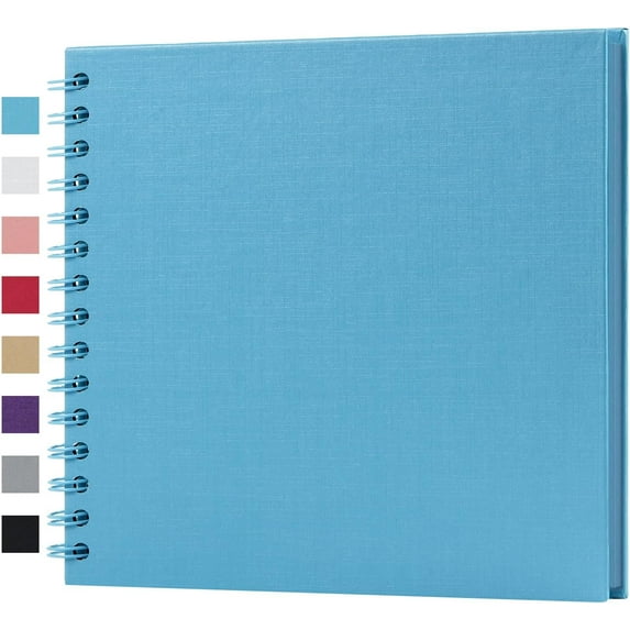 8 x 8 Inch DIY Scrapbook Album 40 Pages Hardcover Kraft Paper Scrap ...