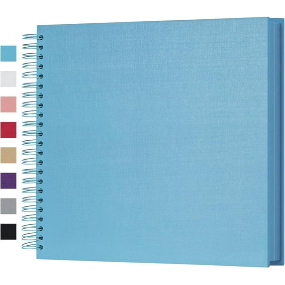 8 x 8 Inch DIY Scrapbook Album 40 Pages Hardcover Kraft Paper Scrap ...