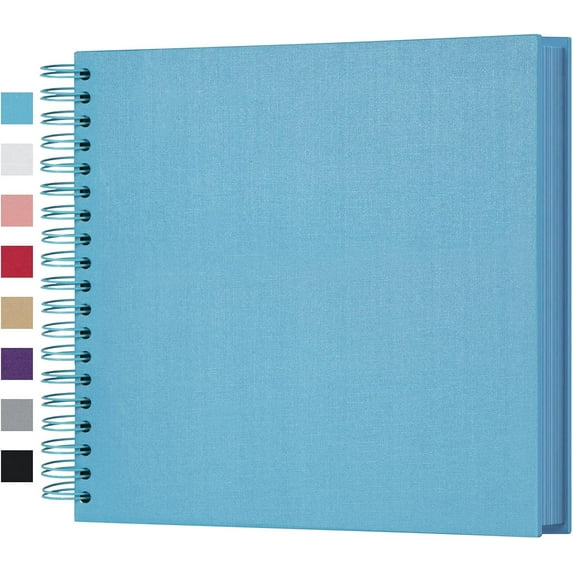 8 x 8 Inch DIY Scrapbook Album 40 Pages Hardcover Kraft Paper Scrap ...