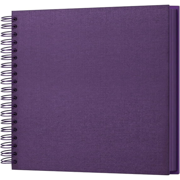 8 x 8 Inch DIY Scrapbook Album 40 Pages Hardcover Kraft Paper Scrap ...