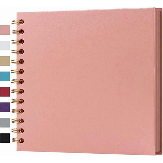 8 x 8 Inch DIY Scrapbook Album 40 Pages Hardcover Kraft Paper Scrap ...