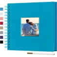8 x 8 Inch Small DIY Scrapbook Photo Album with Window Design Cover 80 ...