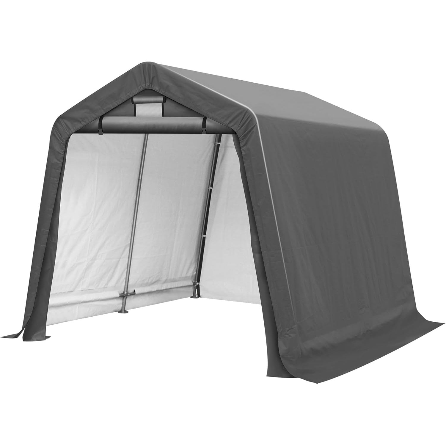 8' x 8' Outdoor Storage Shelter Shed- Heavy Duty Storage Tent with Roll ...