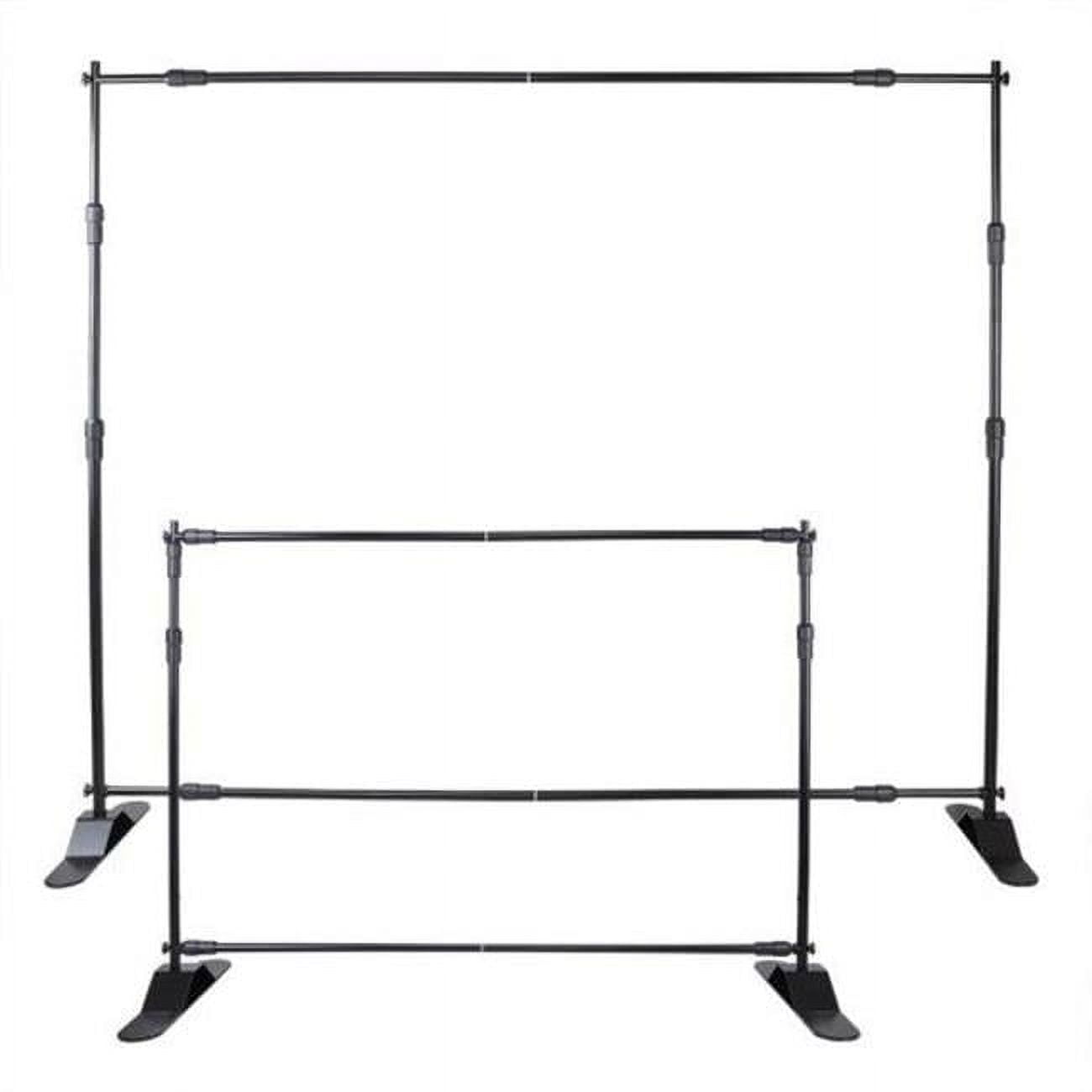 8 x 8 ft. - 10 x 8 ft. Repeat Adjustable Telescopic Backdrop Banner ...