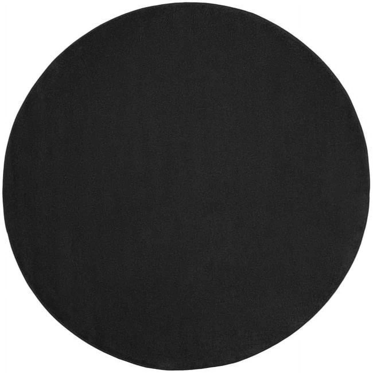 8 x 8 ft. Black Non Skid Indoor & Outdoor Round Area Rug - Walmart.com