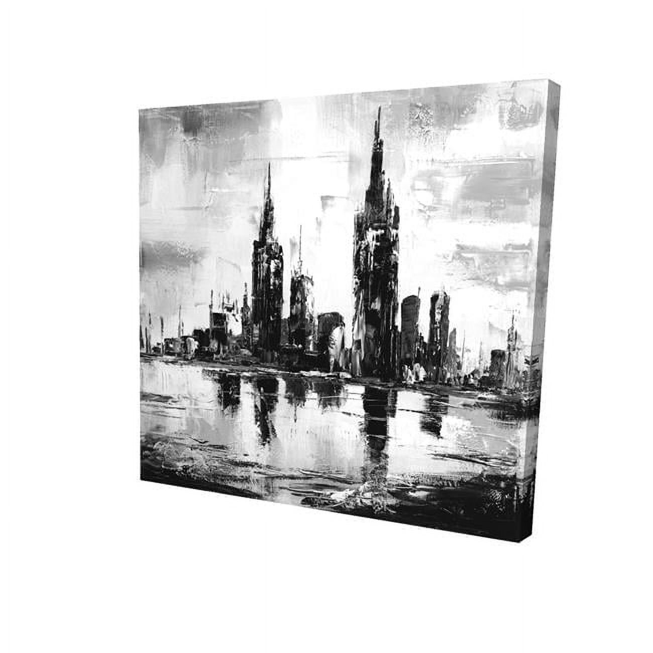 8 x 8 in. Mono Urban Cityscape-Print on Canvas - Walmart.com