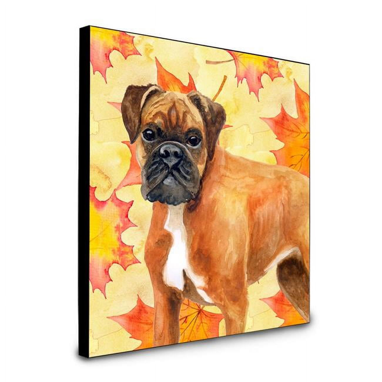 8 x 8 x 0.625 in. German Boxer Fall Artwork Panel Wall Decor - Walmart.com