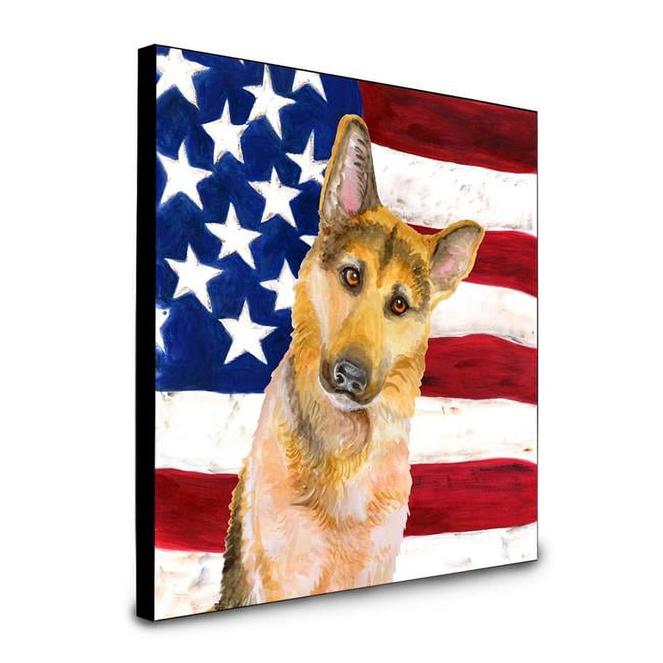 8 x 8 x 0.625 in. German Shepherd No.2 Patriotic Artwork Panel Wall ...