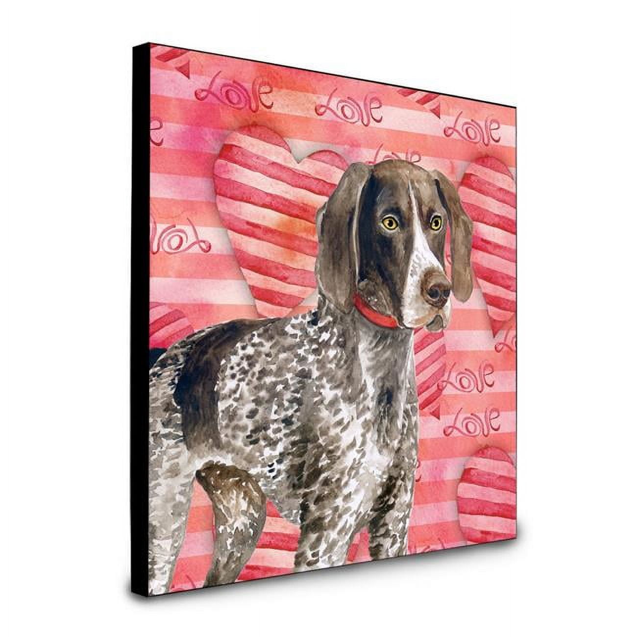 8 x 8 x 0.625 in. German Shorthaired Pointer Love Artwork Panel Wall ...