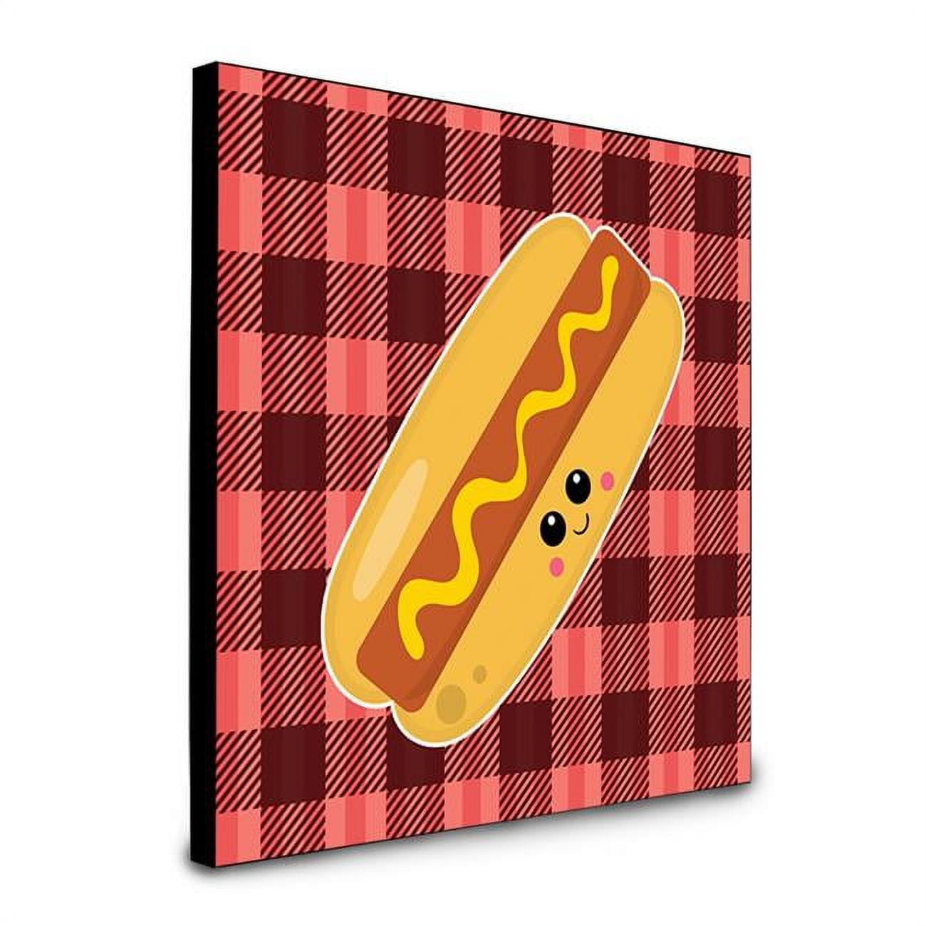 8 x 8 x 0.625 in. Hot Dog Face Artwork Panel Wall Decor - Walmart.com