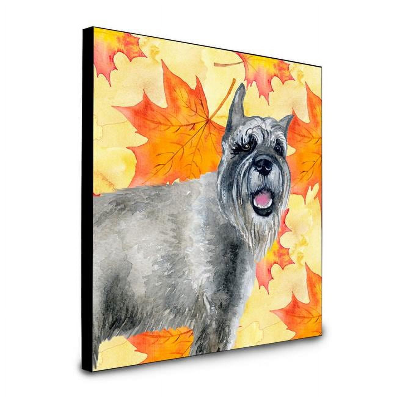 8 x 8 x 0.625 in. Schnauzer Fall Artwork Panel Wall Decor - Walmart.com
