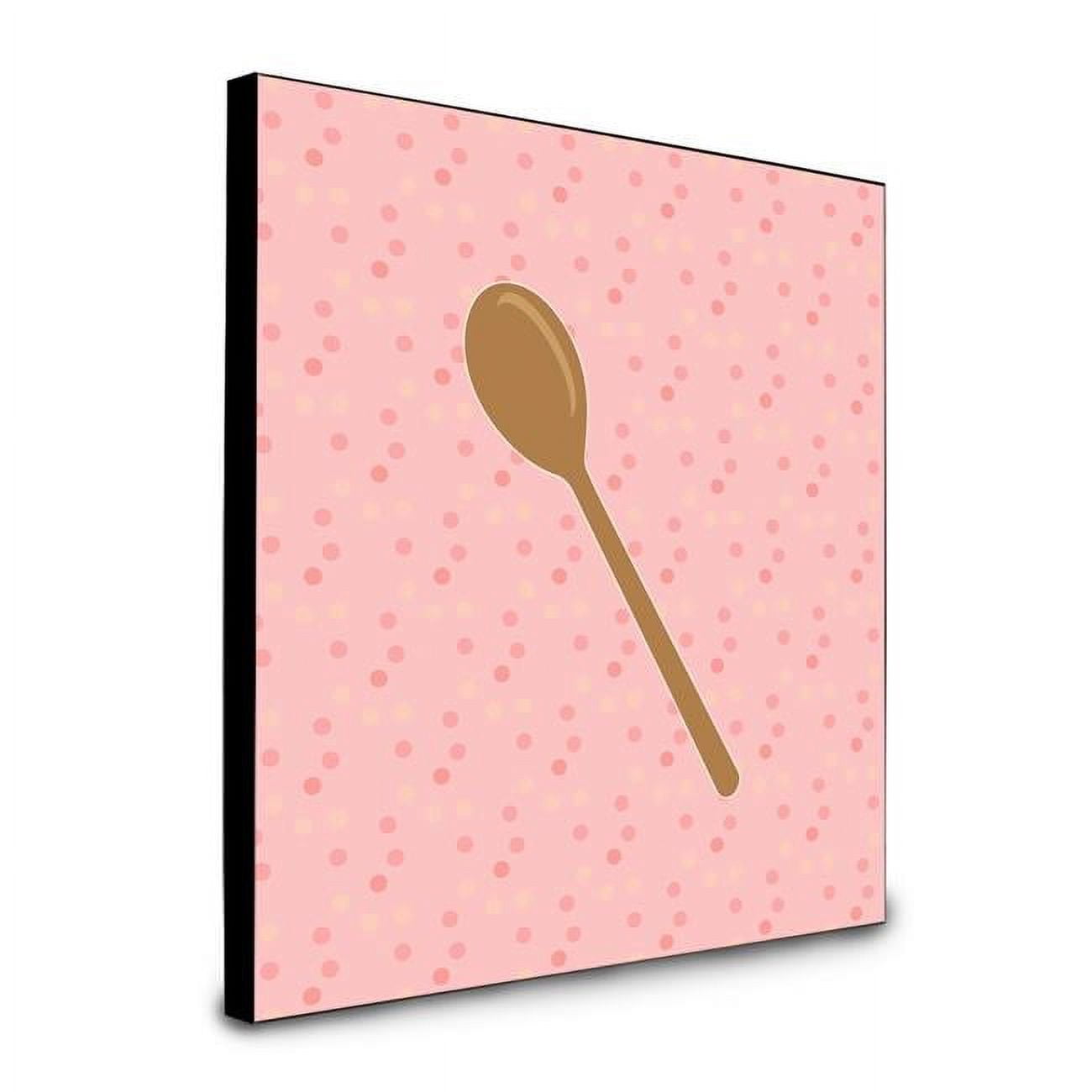 8 x 8 x 0.625 in. Wooden Spoon Pink Artwork Panel Wall Decor - Walmart.com