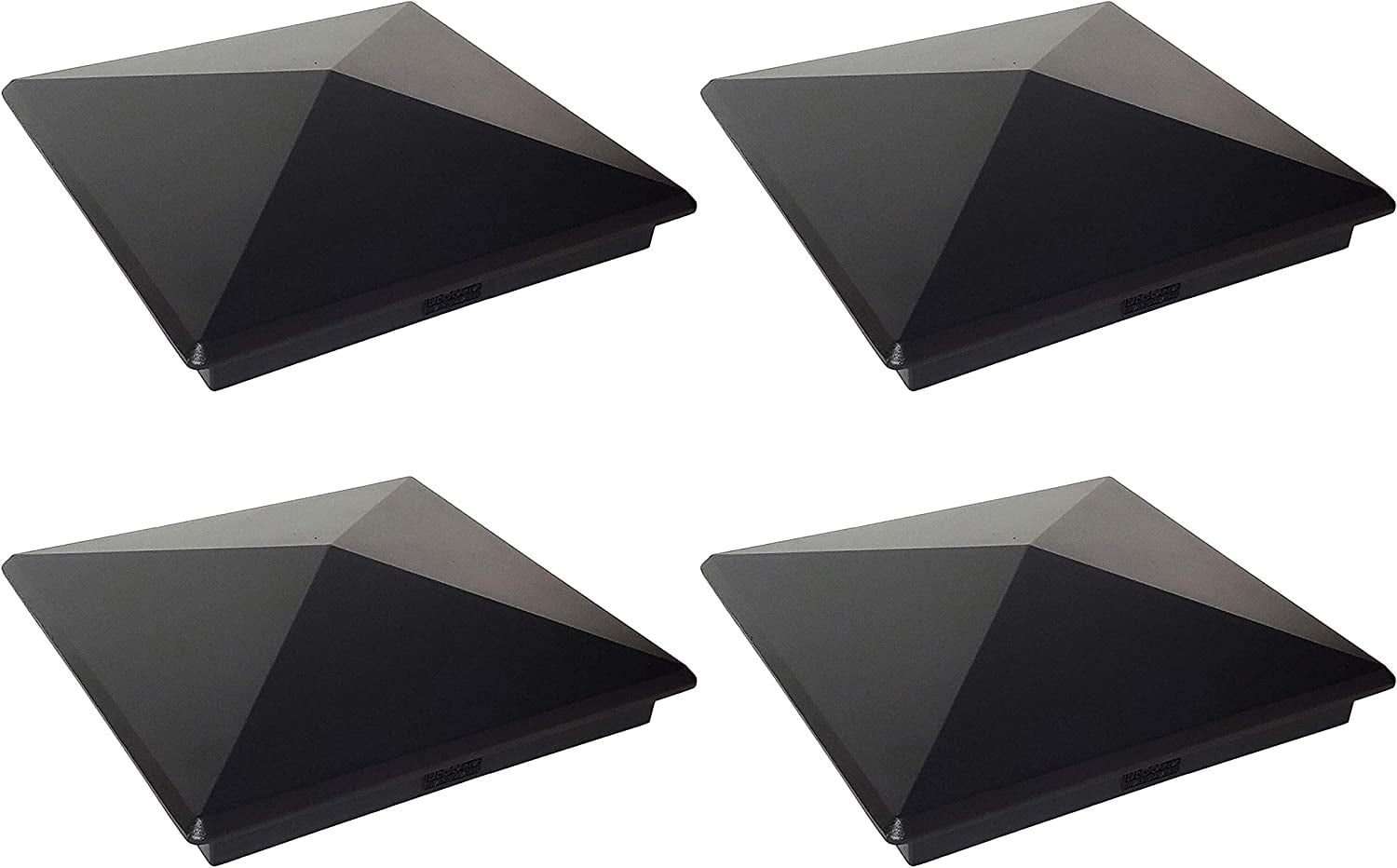 8" x 8" Heavy Duty Aluminium Pyramid Post Cap for True/Actual 8" x 8 ...