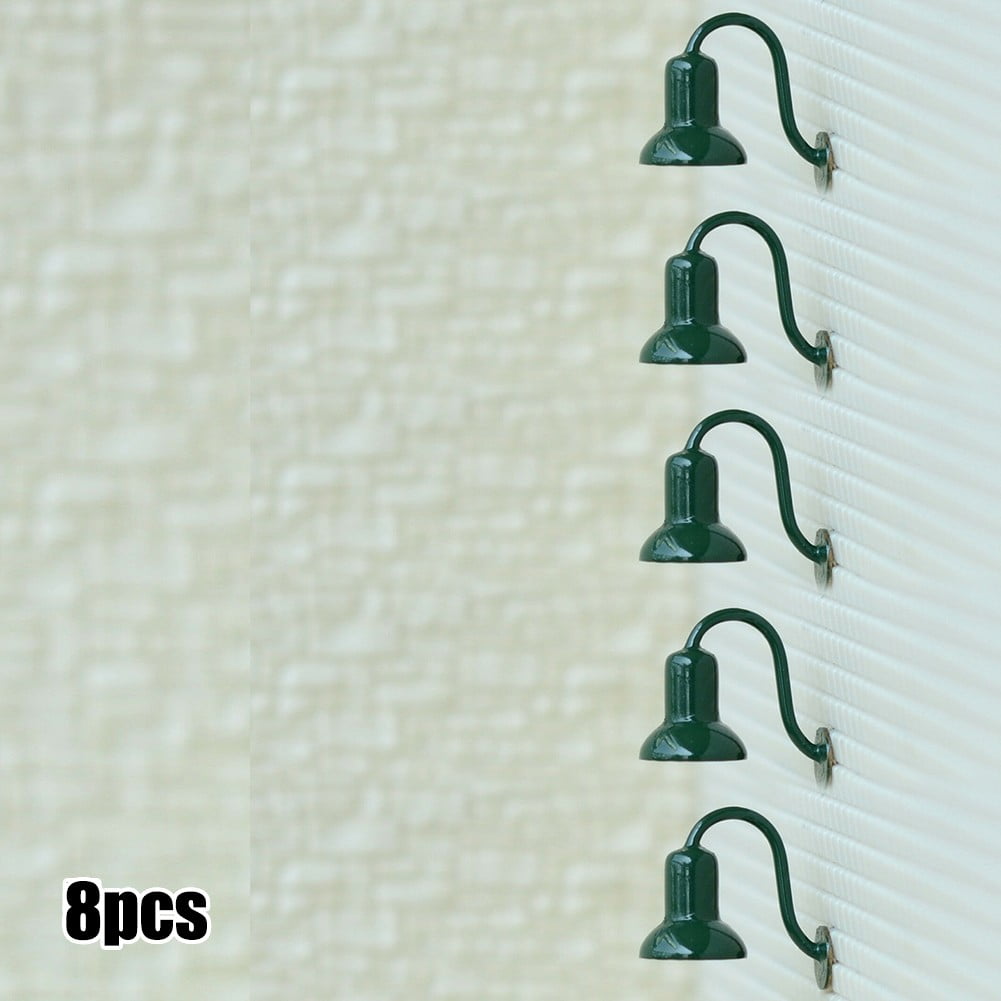 8 x O Gauge LED Street Wall Light Model Train Path Lamp Post ...